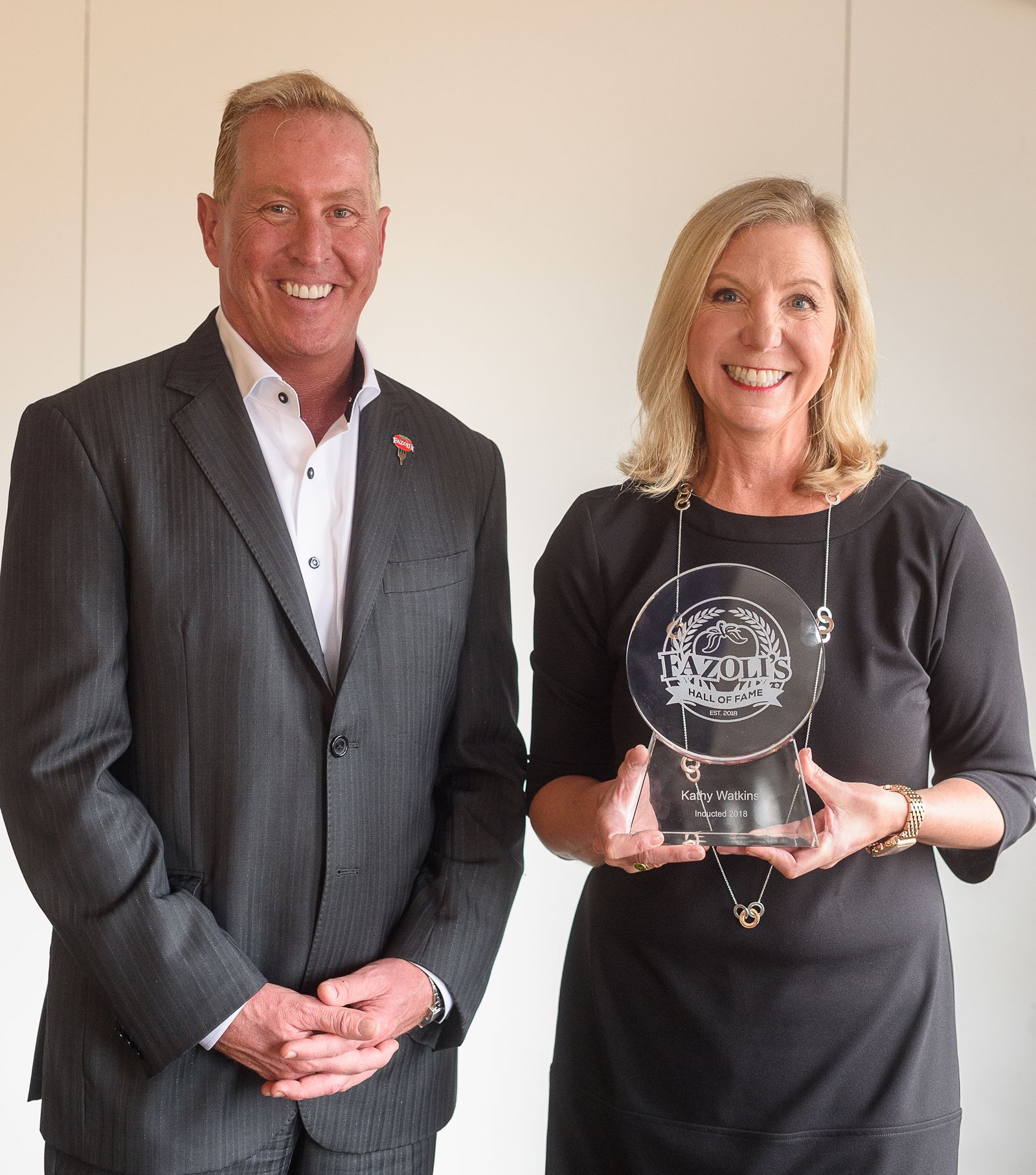 Fazoli’s President and Chief Executive Officer, Carl Howard, with Kathy ...