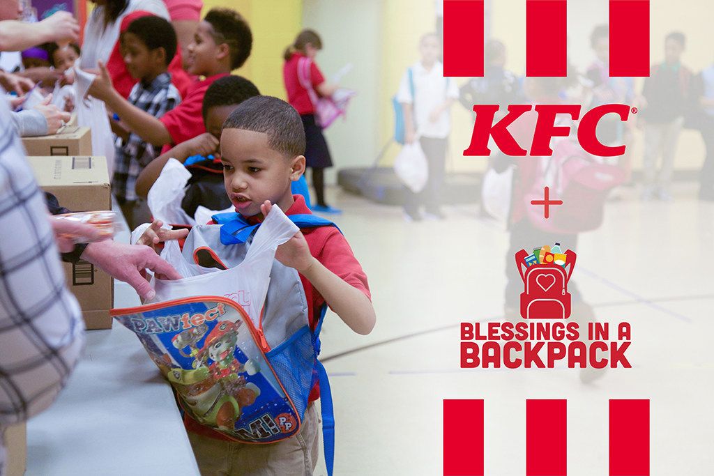 KFC Partners with Blessings in a Backpack to Prevent Child Hunger ...