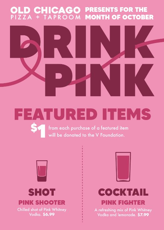 Old Chicago Pizza & Taproom Launches “Drink Pink” Campaign in Support ...