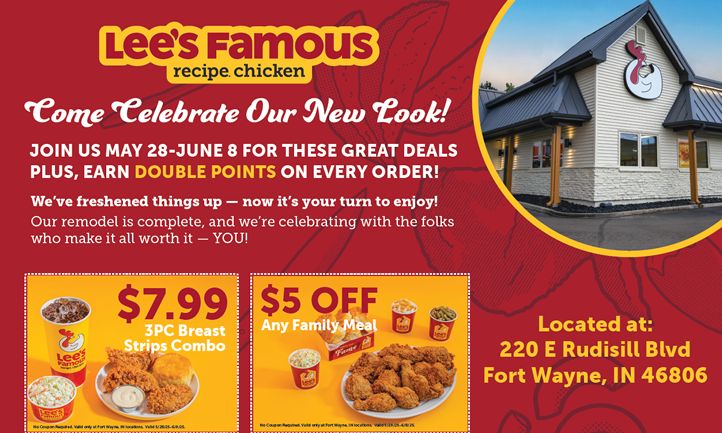 Lee’s Famous Recipe Chicken Unveils Transformed Rudisill Blvd Location ...