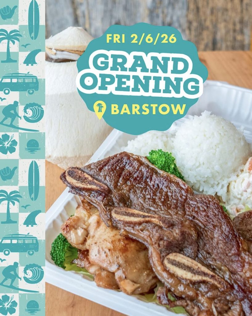 Ono Hawaiian BBQ Opens New Barstow, CA Location with Grand Opening ...
